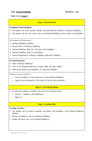 Desktop Publishing | DOCX