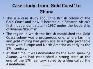 Gr. 11 'Gold coast' to Ghana: Case Study | PDF