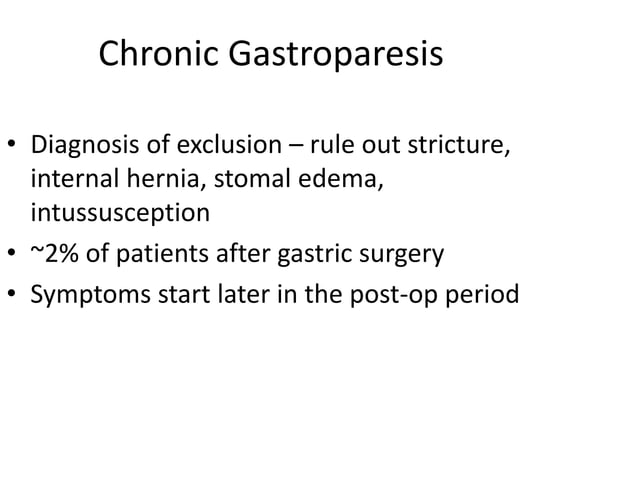 gastric resection, reconstruction and post gastrectomy syndromes
