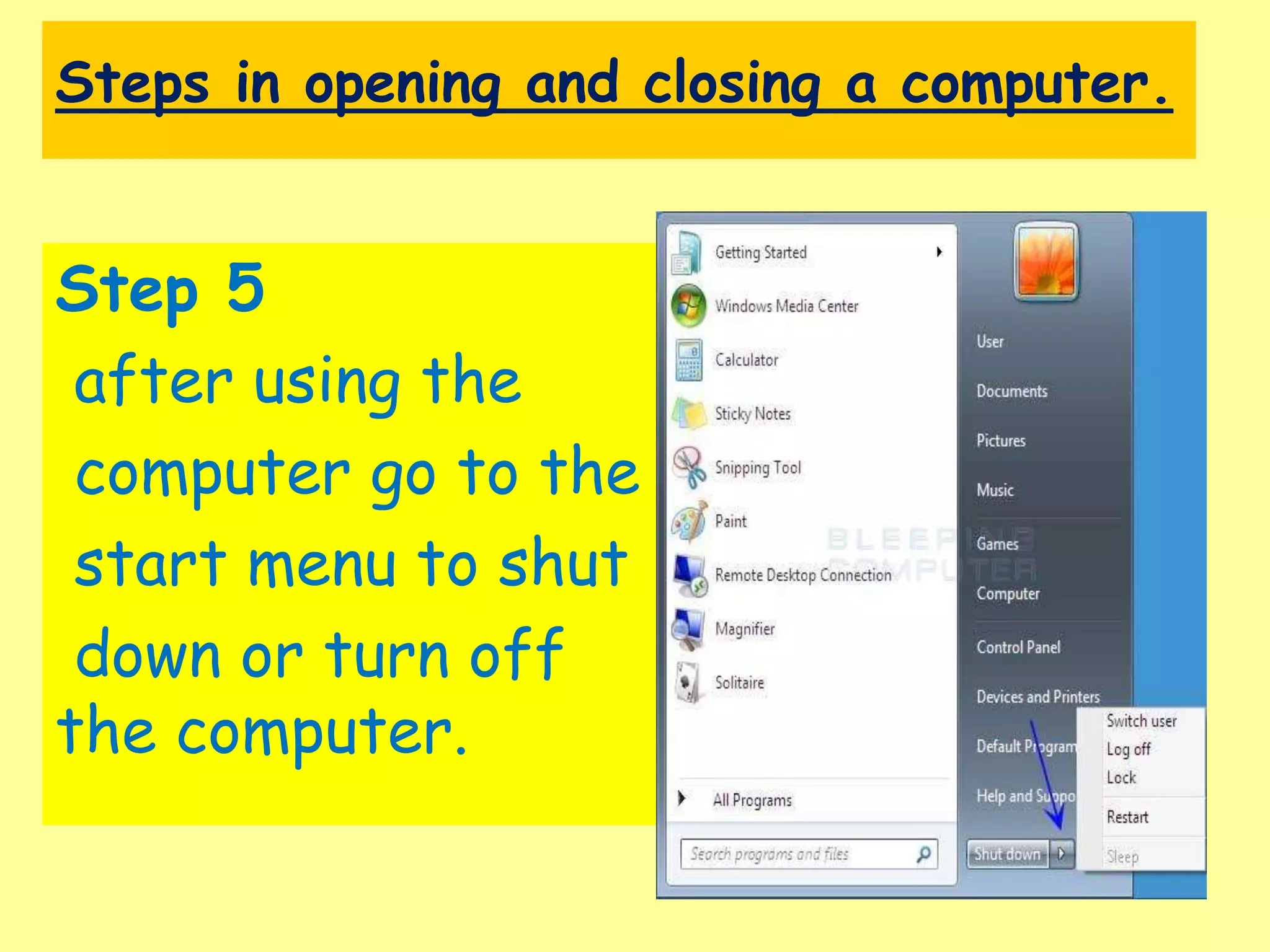 Gr. 1 computer operation | PPTX