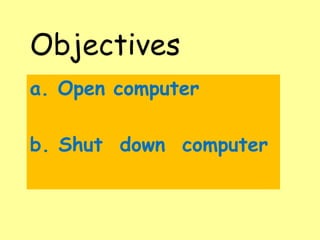 Gr. 1 computer operation | PPTX