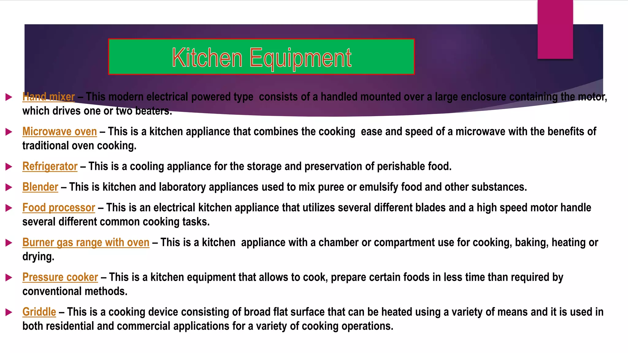 Gr 8 Commercial cooking | PPTX