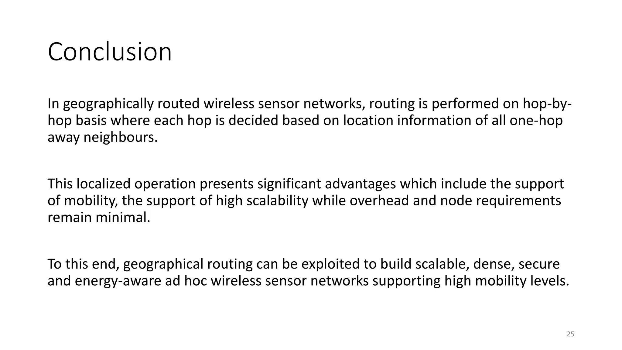 Geographic Routing in WSN | PPTX