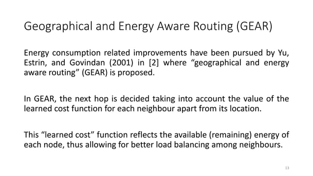 Geographic Routing in WSN | PPTX