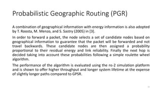 Geographic Routing in WSN | PPTX
