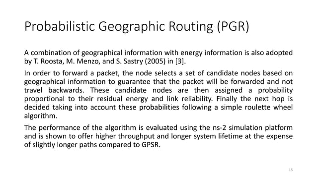 Geographic Routing in WSN | PPTX