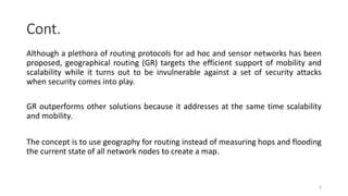 Geographic Routing in WSN | PPTX
