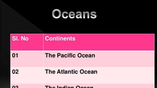 Gr.6.geography.ch 5 major domains of the earth By Vishal.M SVCS | PPTX ...