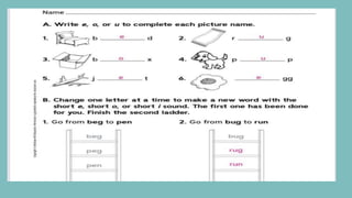 Gr. 2 Spelling short e, o, u, .pptx