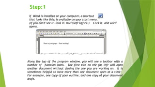 MS Word presentation for middle school students | PPTX