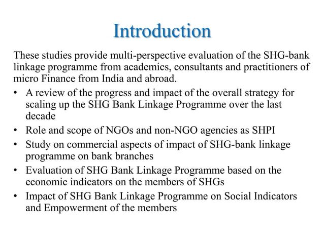 Gr 4 promotion of self help groups under the shg(1) | PPTX