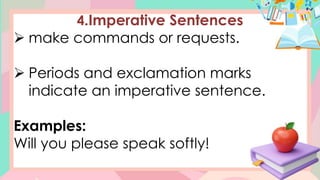 Kinds of Sentences according to its uses | PPTX