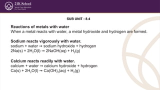 chemical reactions for grade eight xxxxxxxxx | PPT