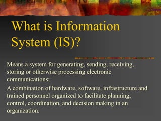 Gr 1: History of Information Systems and its Importance | PPTX
