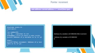 Pointer in C | PPTX | Programming Languages | Computing