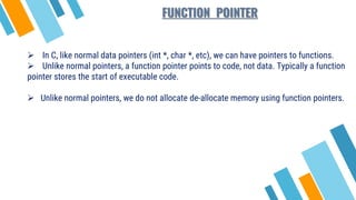 Pointer in C | PPTX | Programming Languages | Computing