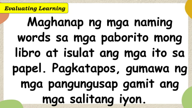 GR1-CATCH UP LANGUAGE.pptx mga halimbawa ng pangalan | PPT