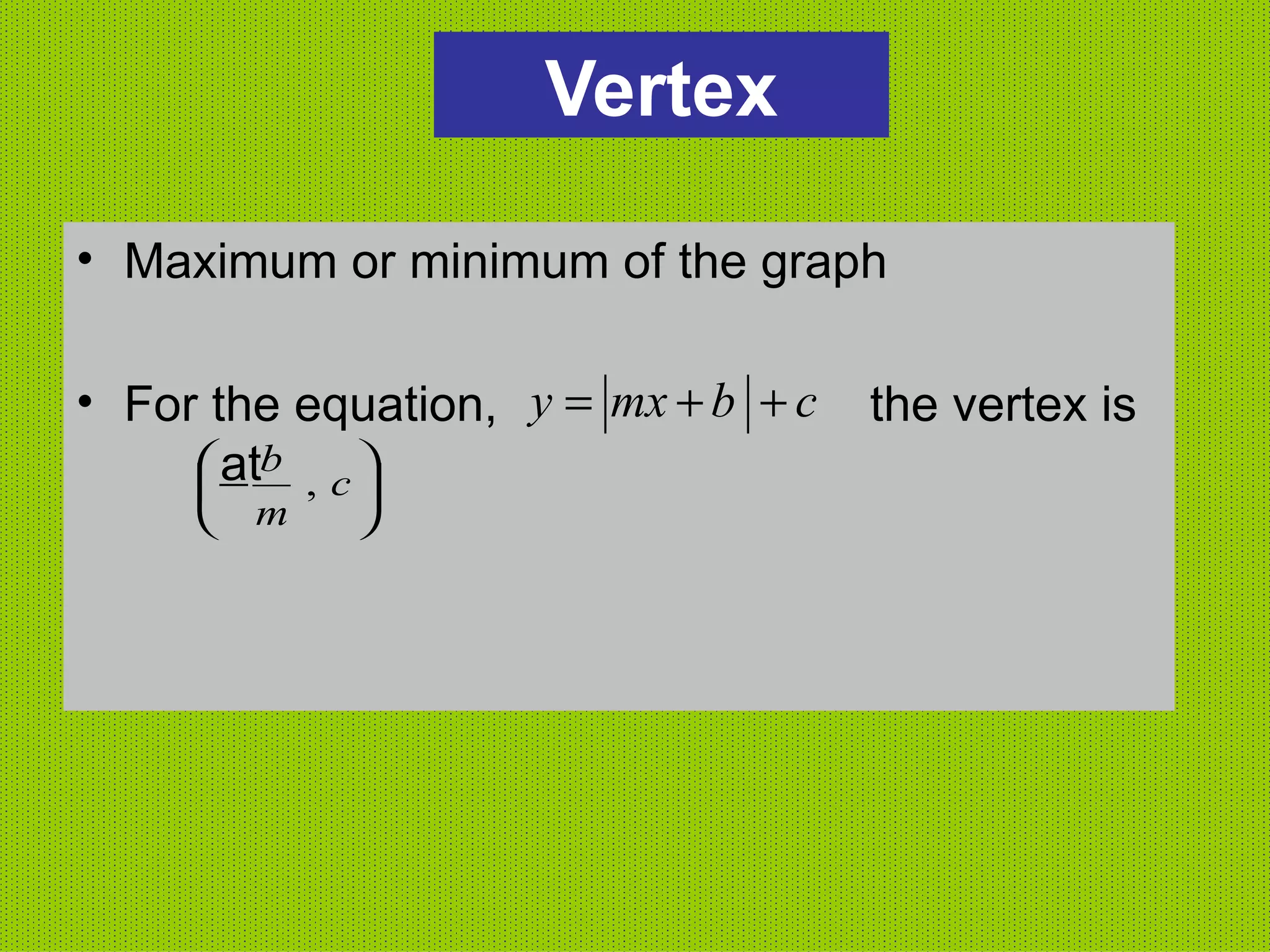 Gr 10 absolute value functions and graphs | PPT