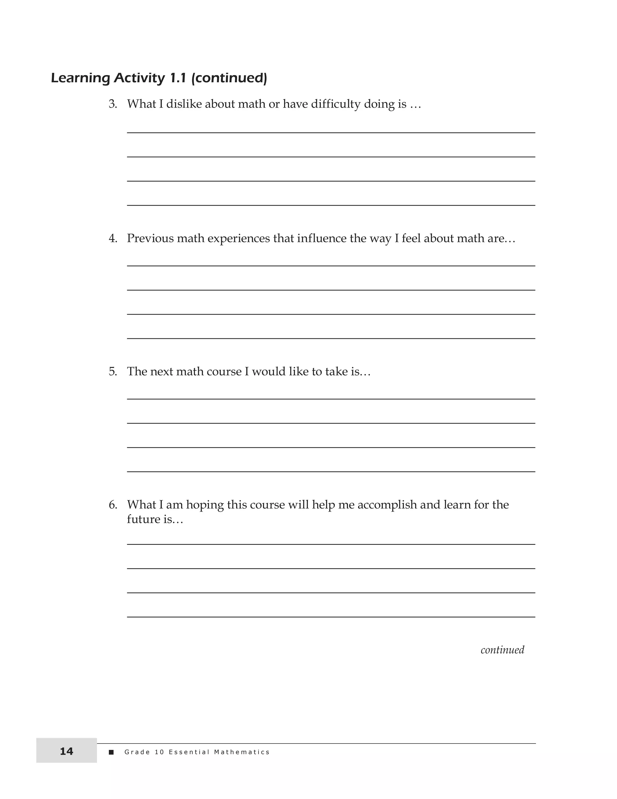 Grade 10 essential math | PDF