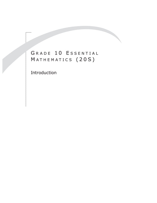 Grade 10 essential math | PDF