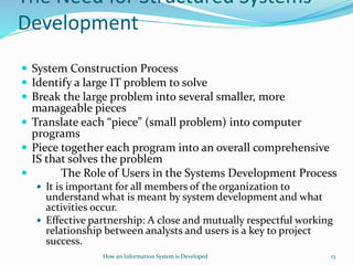 How an Information System is Developed? | PPT