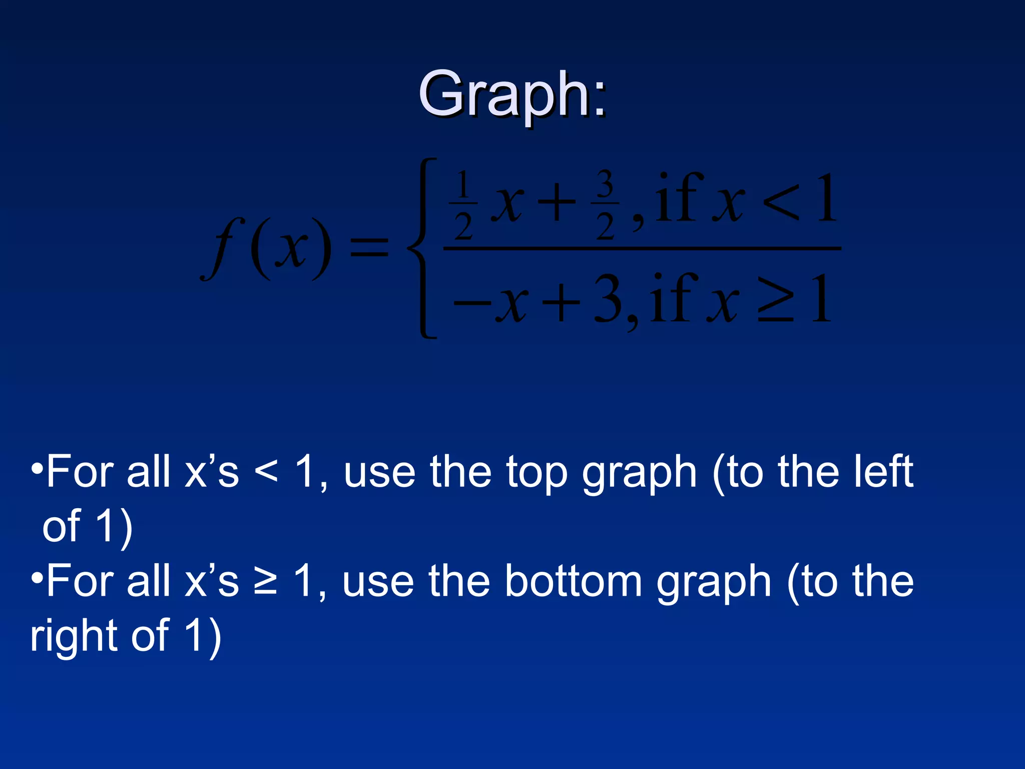 Gr10 piecewise functions | PPT