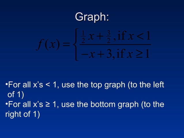 Gr10 piecewise functions | PPT