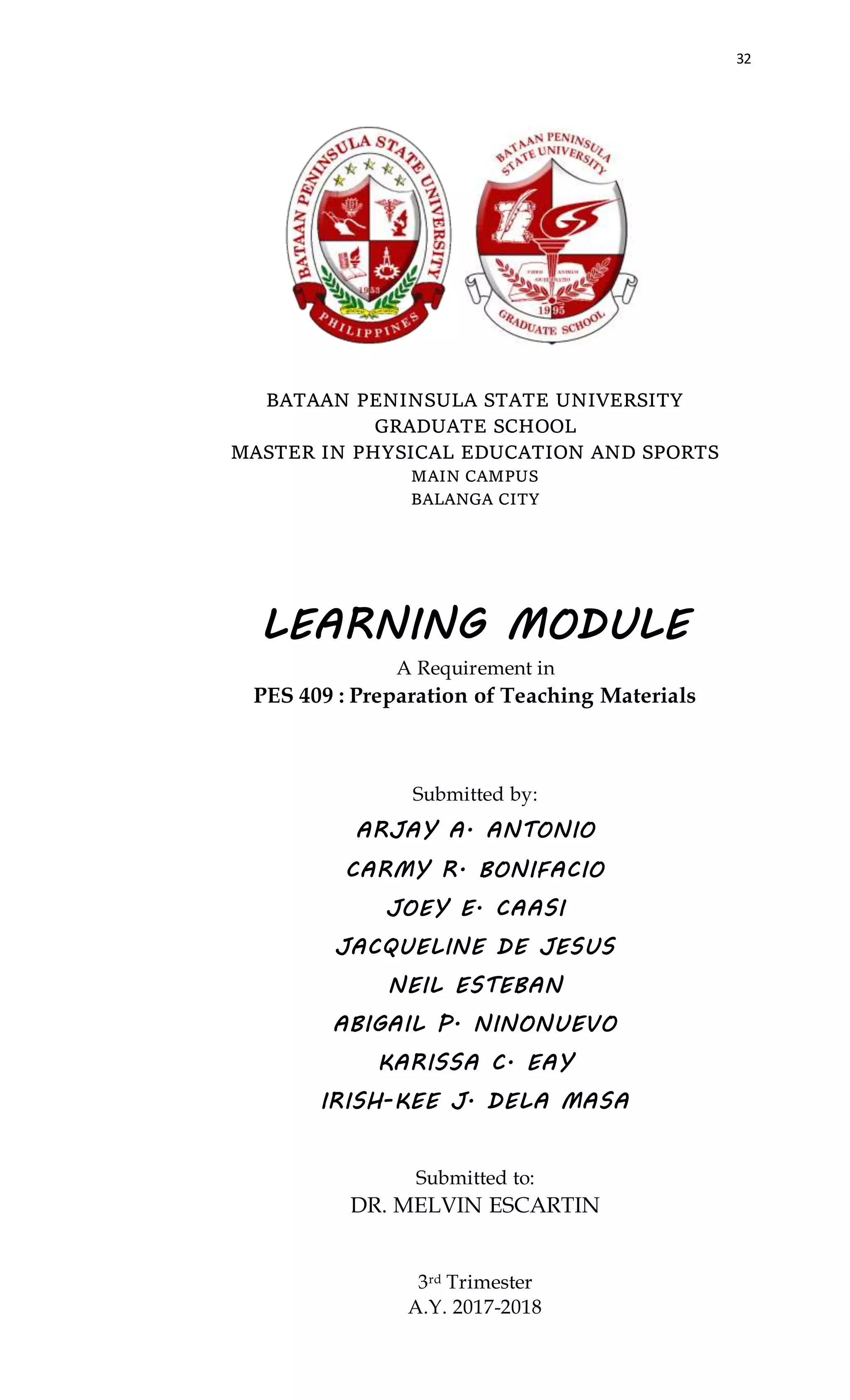 Grade 11 learning module on aerobic fitness and muscle-bone conditioning | DOCX