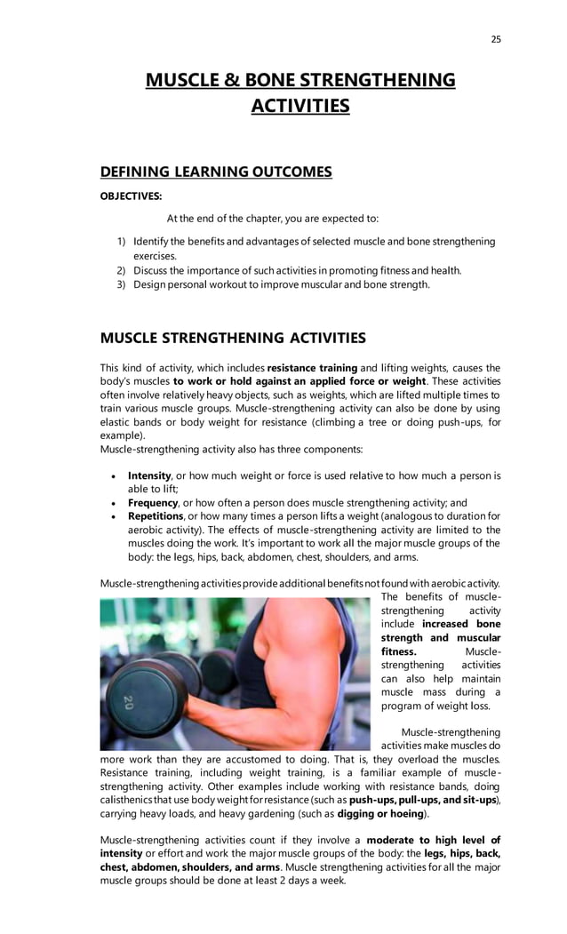 Grade 11 learning module on aerobic fitness and muscle-bone ...