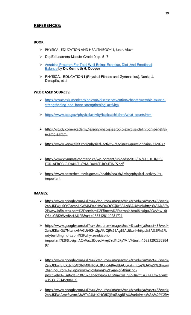 Grade 11 learning module on aerobic fitness and muscle-bone ...