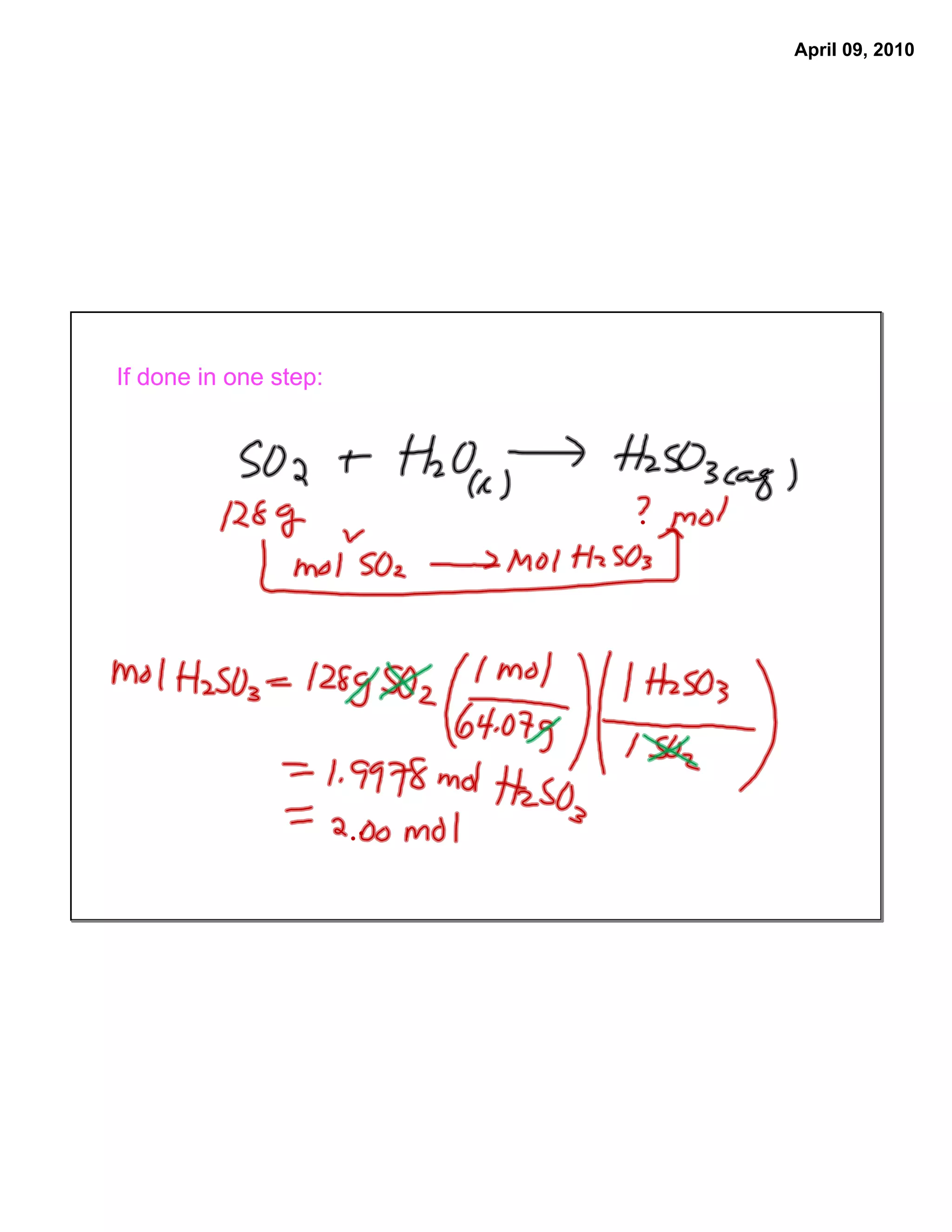 Gr11 Apr9 Mole Mass Calculation | PDF