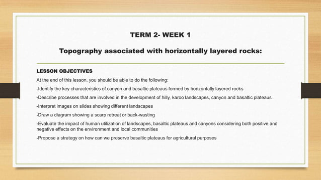 Gr11 Geography Geomorphology-Presentation.pptx | Geography | Science