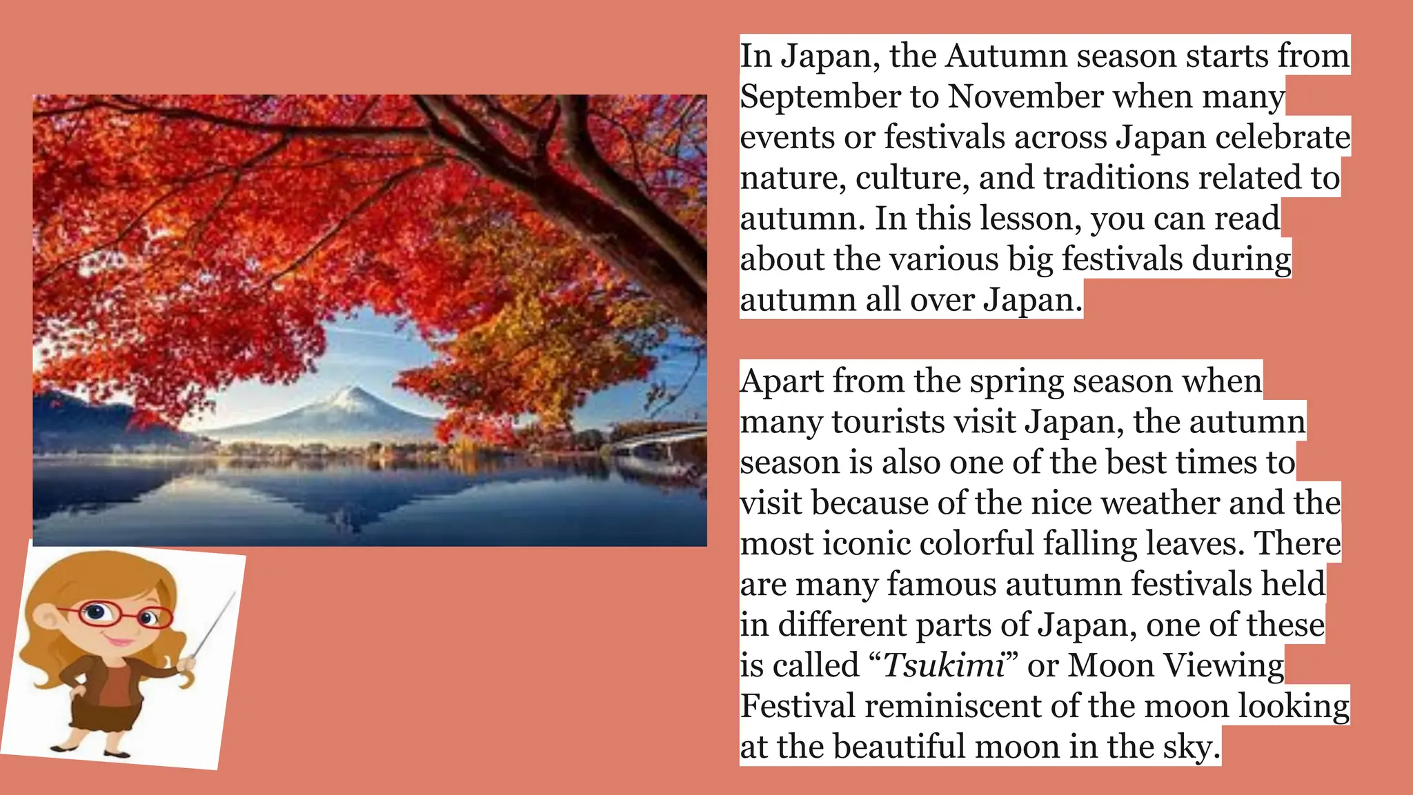 Japanese Language Lesson 1 Autumn Festivals In Japan | PDF