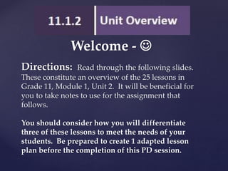 Gr 11 module 1 unit 2 overview 6.18