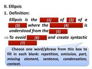 Coordination and Ellipsis | PPTX