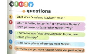 Islamic Greetings "Assalamo Alaikum" and Its Importance | PPTX