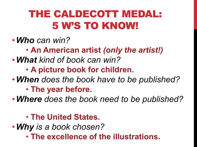 Caldecott Award Overview | PPT