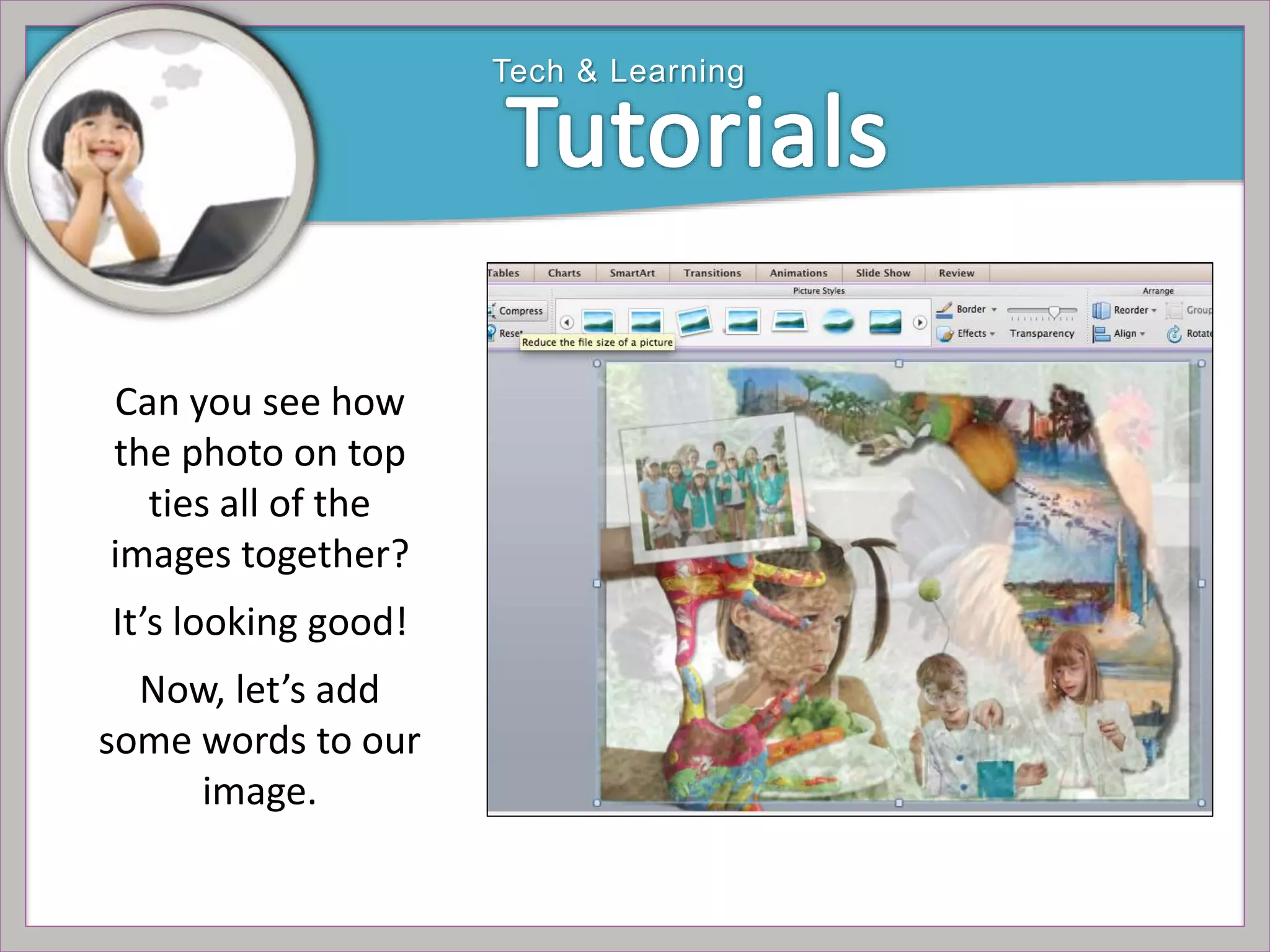How to Make a Photo Collage with PowerPoint | PPTX | Photo Editing ...
