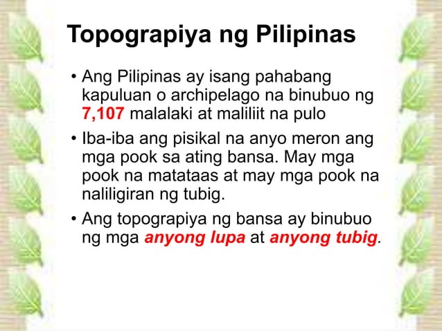 Gr 4 - Mga Anyong Lupa | PPTX