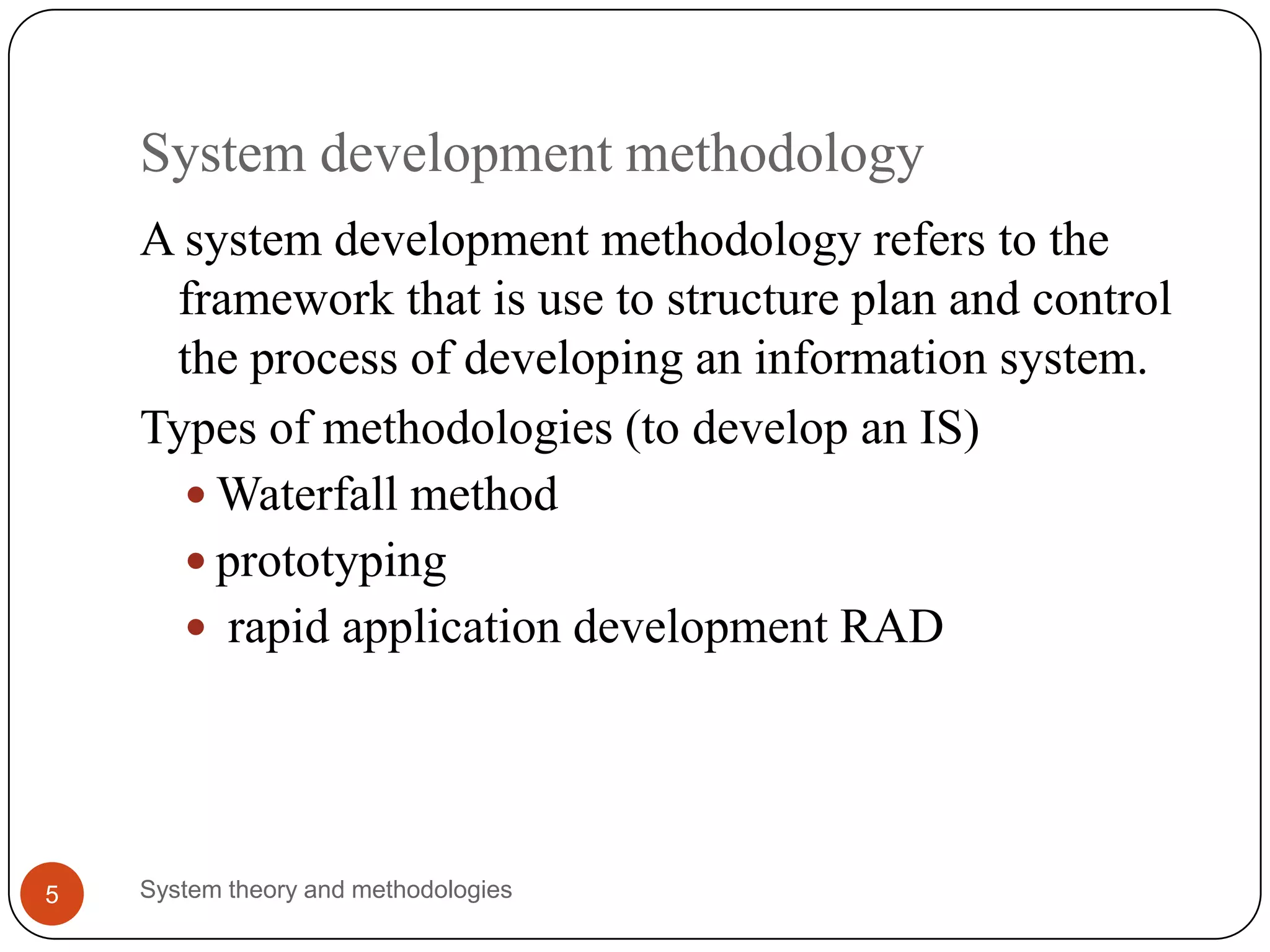 Gr 4 system theory and methodologies | PPTX