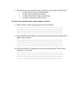 Reading Test | PDF