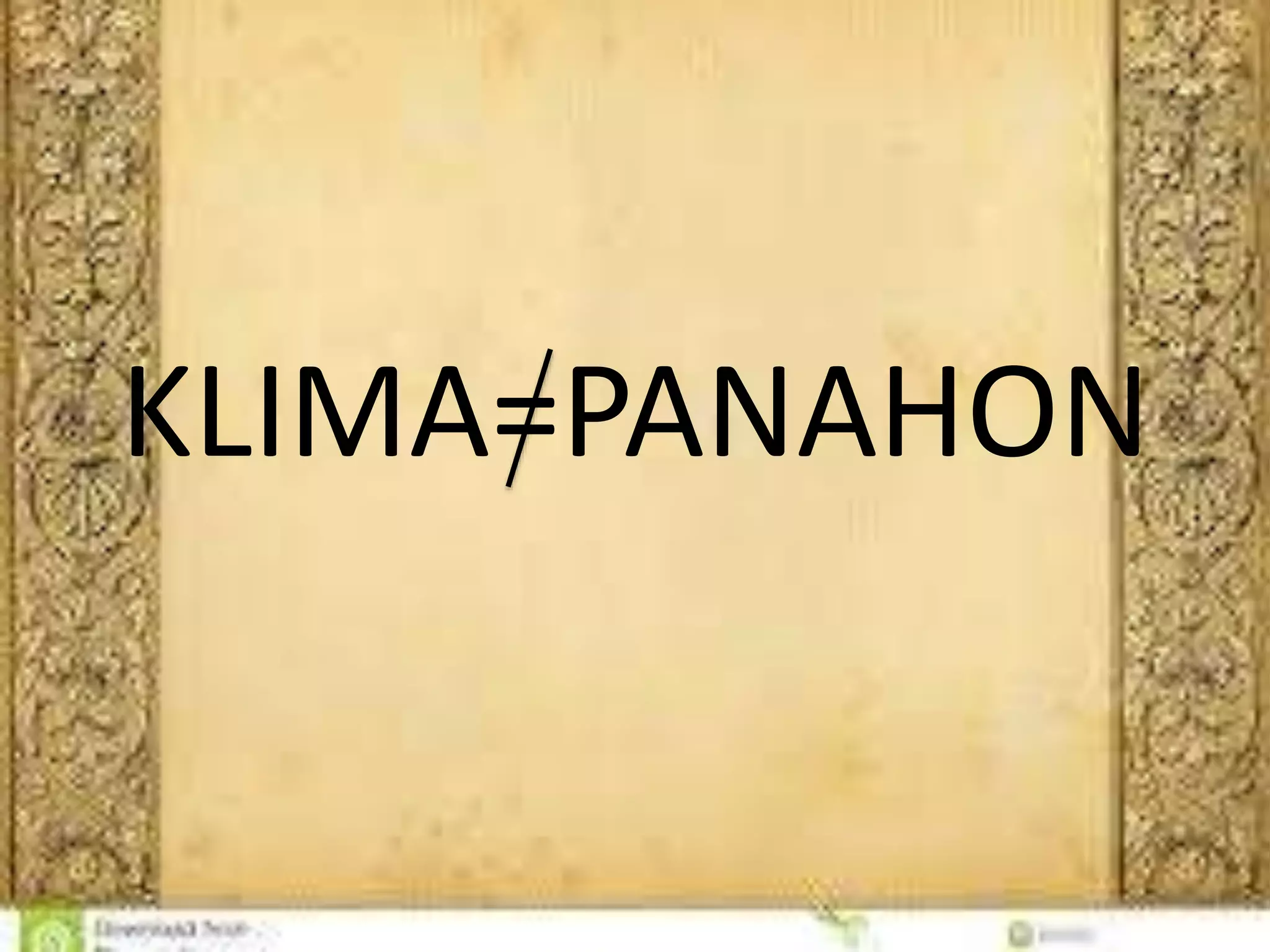 Gr 5 panahon at klima | PPTX