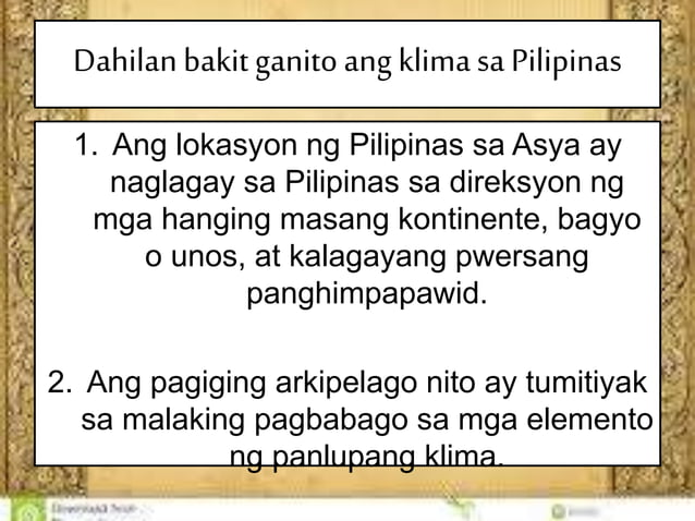 Gr 5 panahon at klima | PPTX