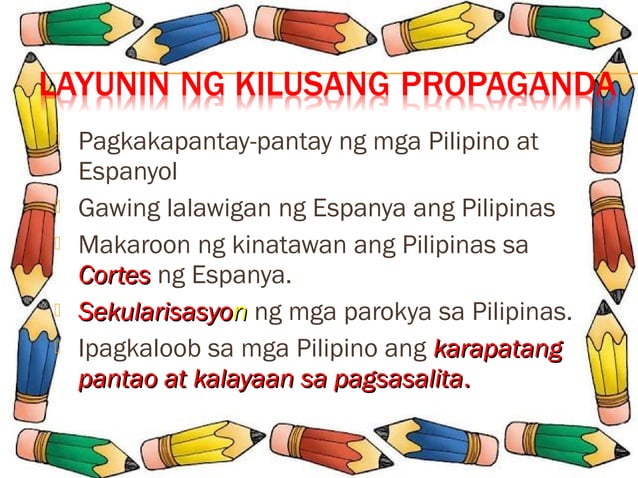 kilusang propaganda | PPT