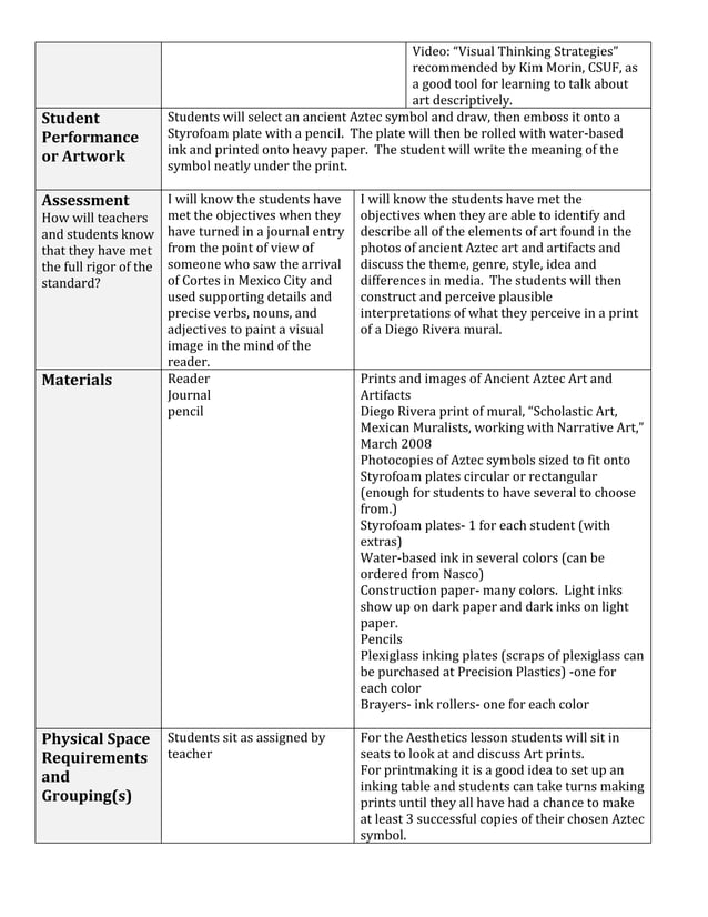 Gr 6 lesson 2 visual art | DOCX