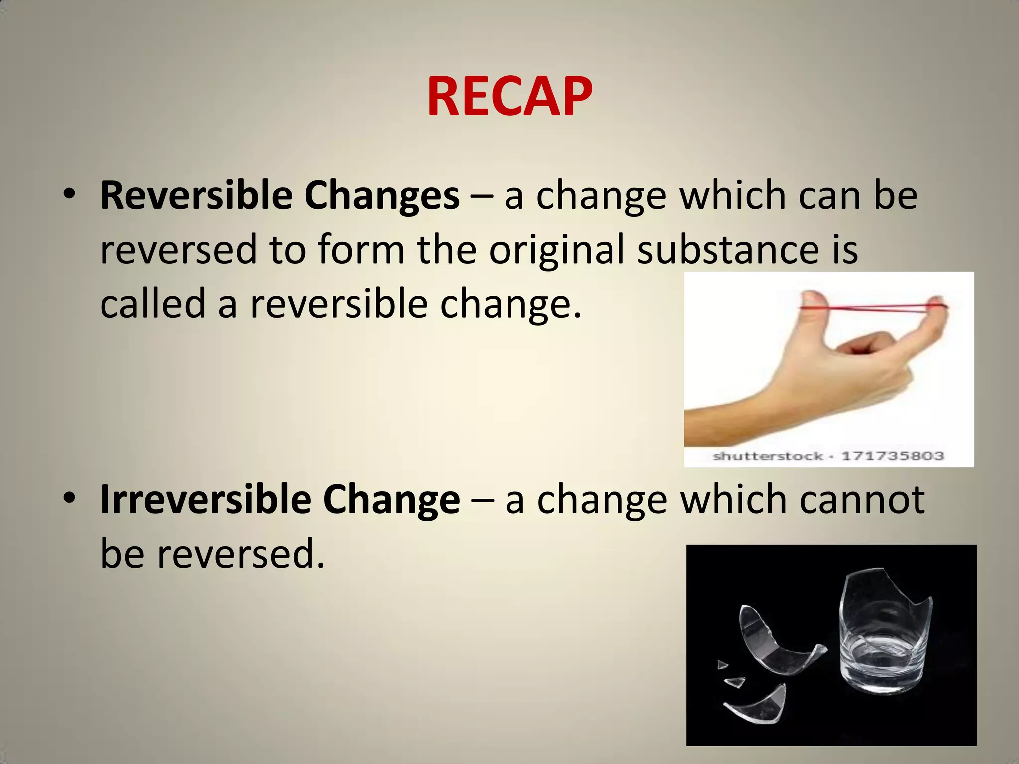 Physical changes NCERT Grade 7 chapter 6 | PDF