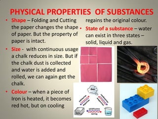Physical changes NCERT Grade 7 chapter 6 | PDF