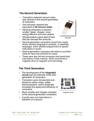 History of Computer & Generations of Computer | PDF