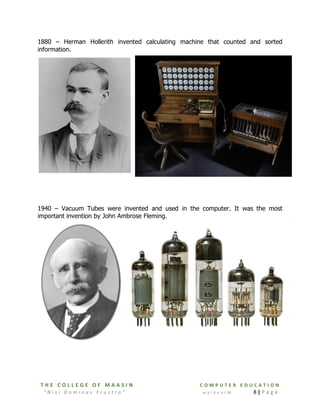 History of Computer & Generations of Computer | PDF