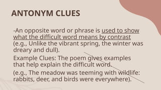 Poetry Context Clues, Affixes and Author | PPTX